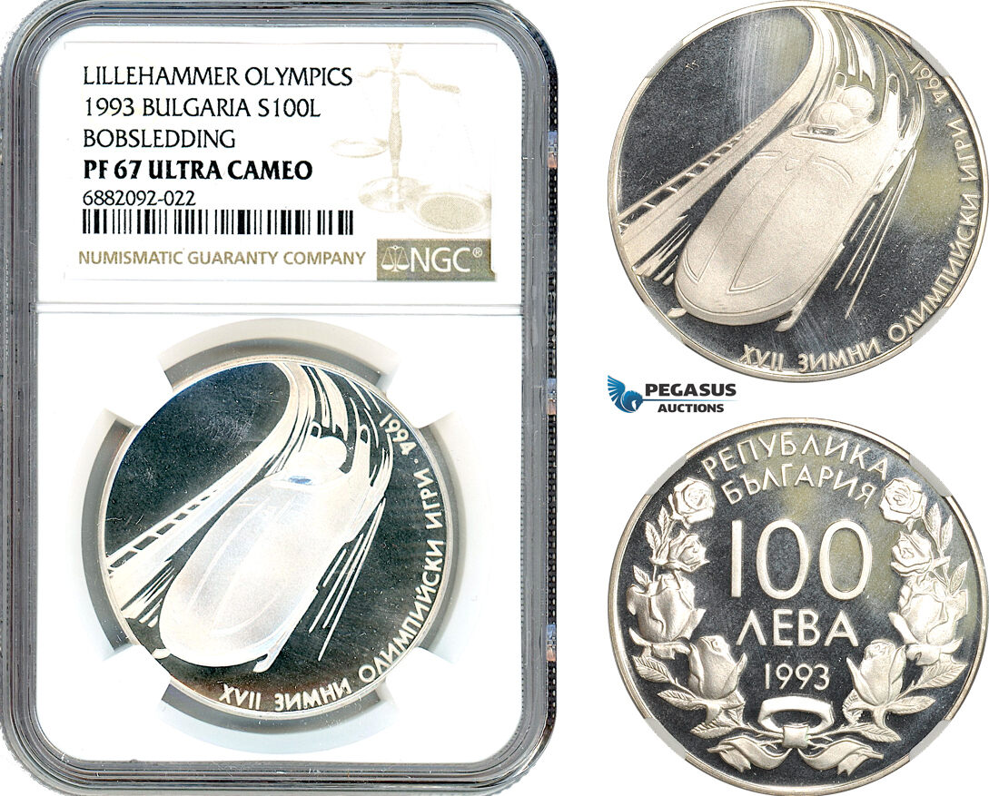 Bulgaria 100 Leva 1993 NGC PF67 Ultra Cameo | MA-Shops