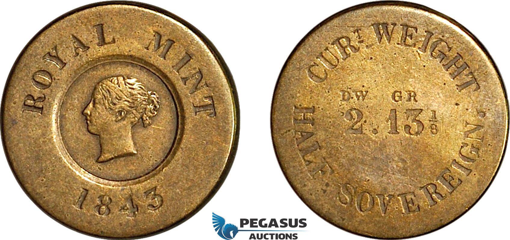 Great Britain Monetary Weight for 1/2 Sovereign VF+ | MA-Shops