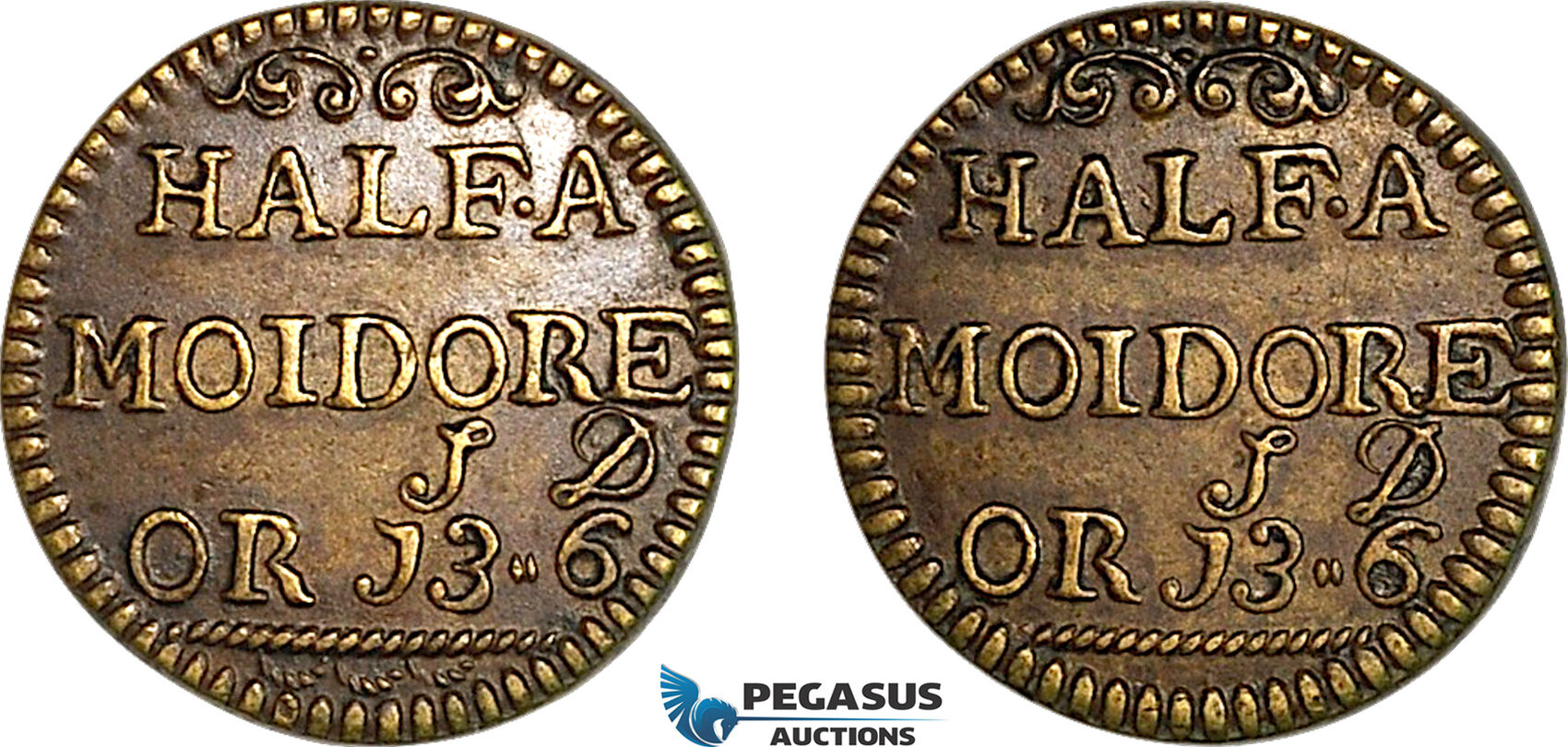 Portugal & Brazil Monetary Weight for 1/2 Moidore EF | MA-Shops