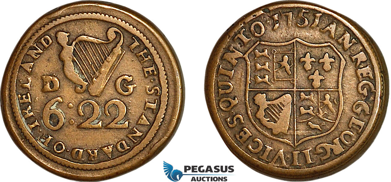 Ireland & Portugal Monetary Weight for 1 Moidore 1751 VF | MA-Shops