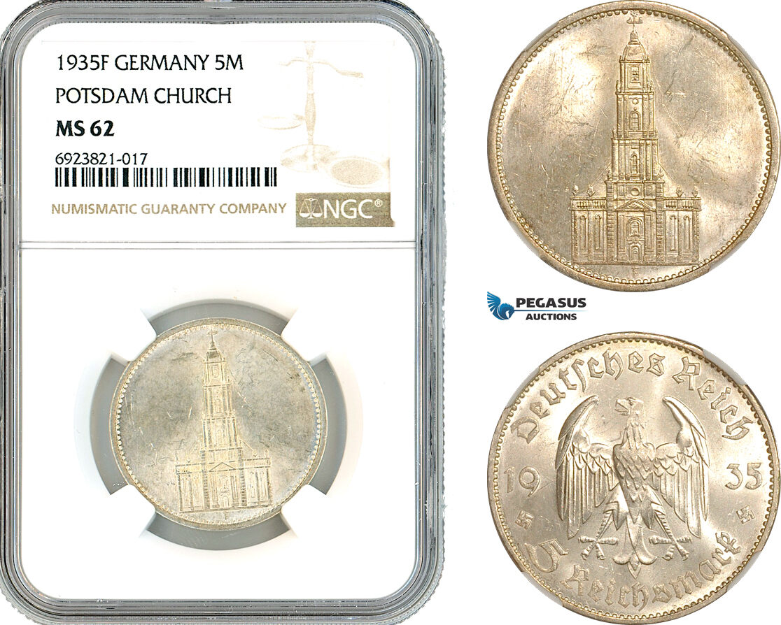 Germany, Third Reich 5 Reichsmark 1935 NGC MS62 | MA-Shops