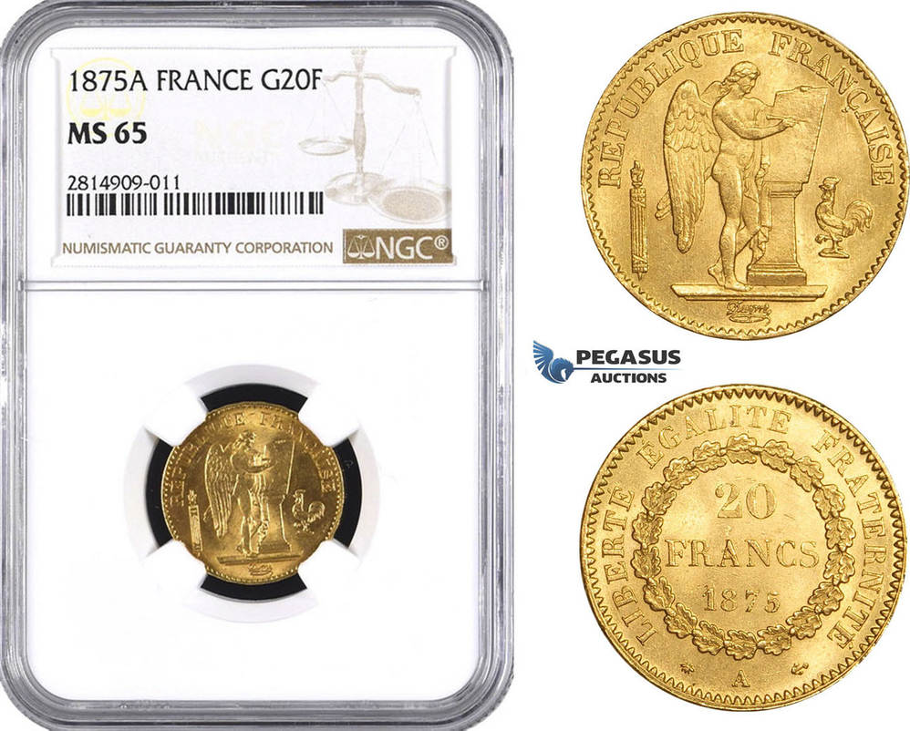 France 20 Francs 1875 St | MA-Shops