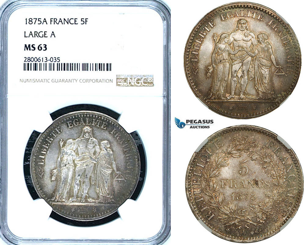 France, Third Republic 5 Francs 1873 vz/st | MA-Shops