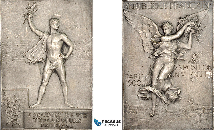 France Silvered Bronze Participant Plaque Medal Paris Olympics | MA-Shops