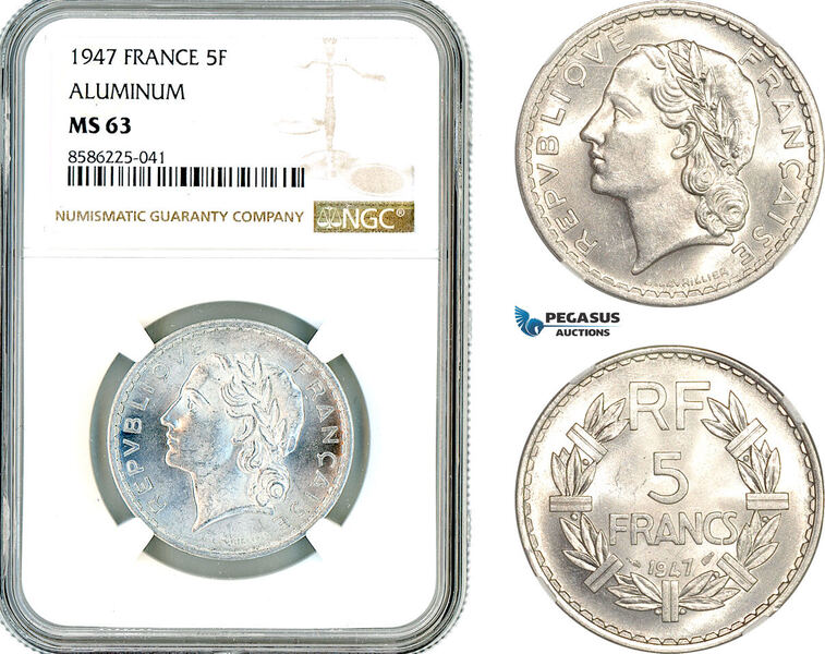 France 5 Francs 1947 NGC MS63 | MA-Shops