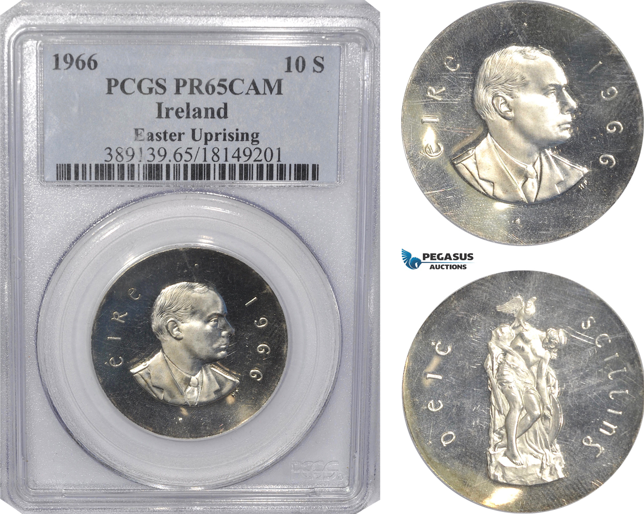 Ireland 10 Shillings 1966 PCGS PR65CAM | MA-Shops