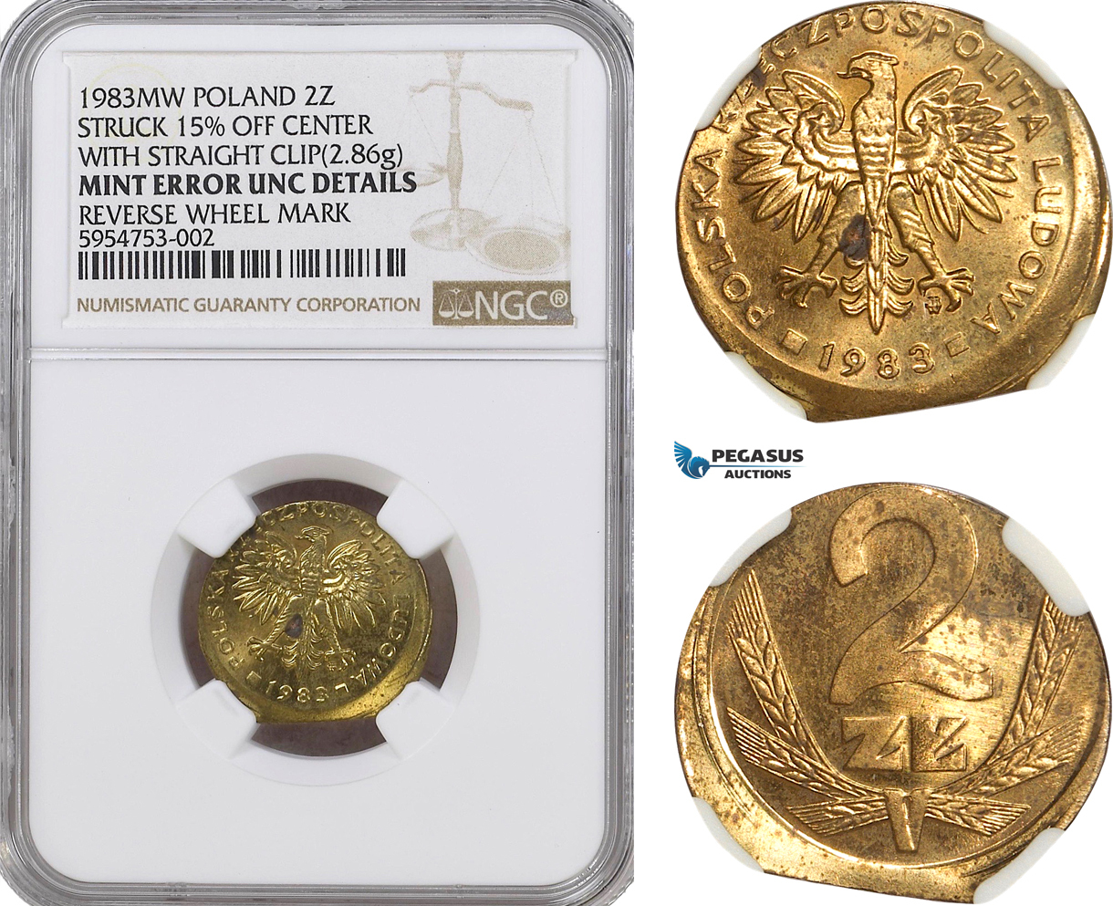 Poland 2 Zlotych 1983 NGC unz | MA-Shops