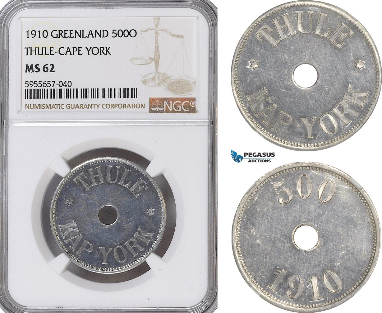 Greenland 500 Øre 1910 NGC MS62 | MA-Shops