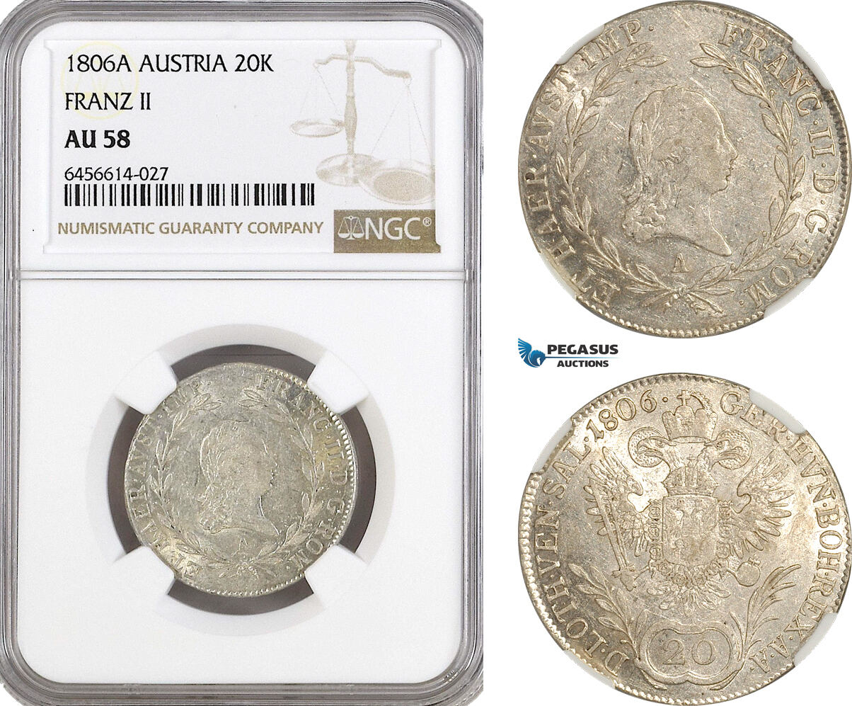 Austria 20 Kreuzer 1806 A NGC AU58 | MA-Shops