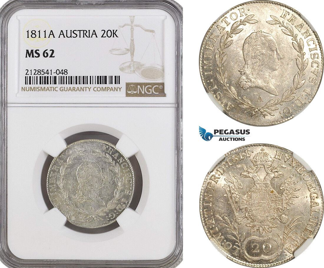Austria 20 Kreuzer 1811 A NGC MS62 | MA-Shops