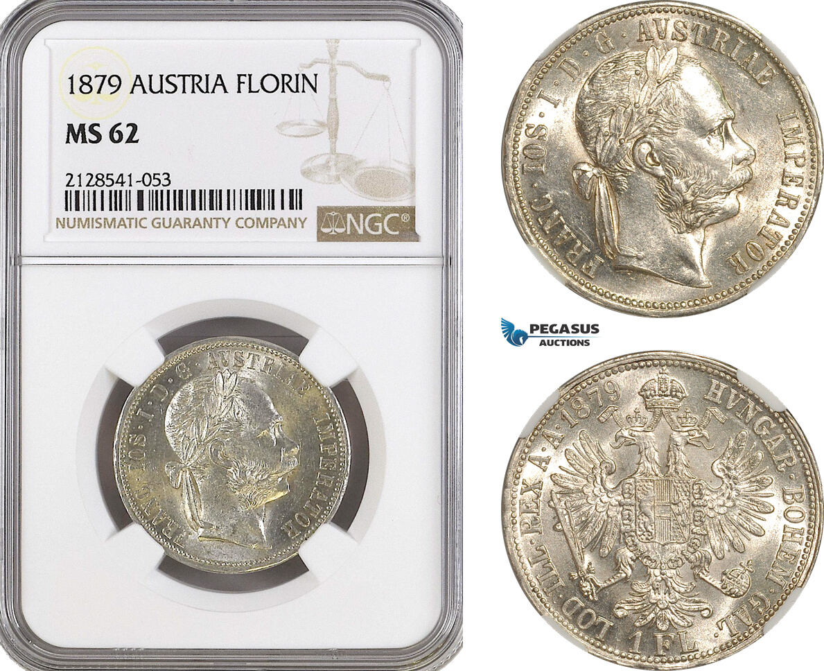 Austria 1 Florin 1879 A NGC MS62 | MA-Shops