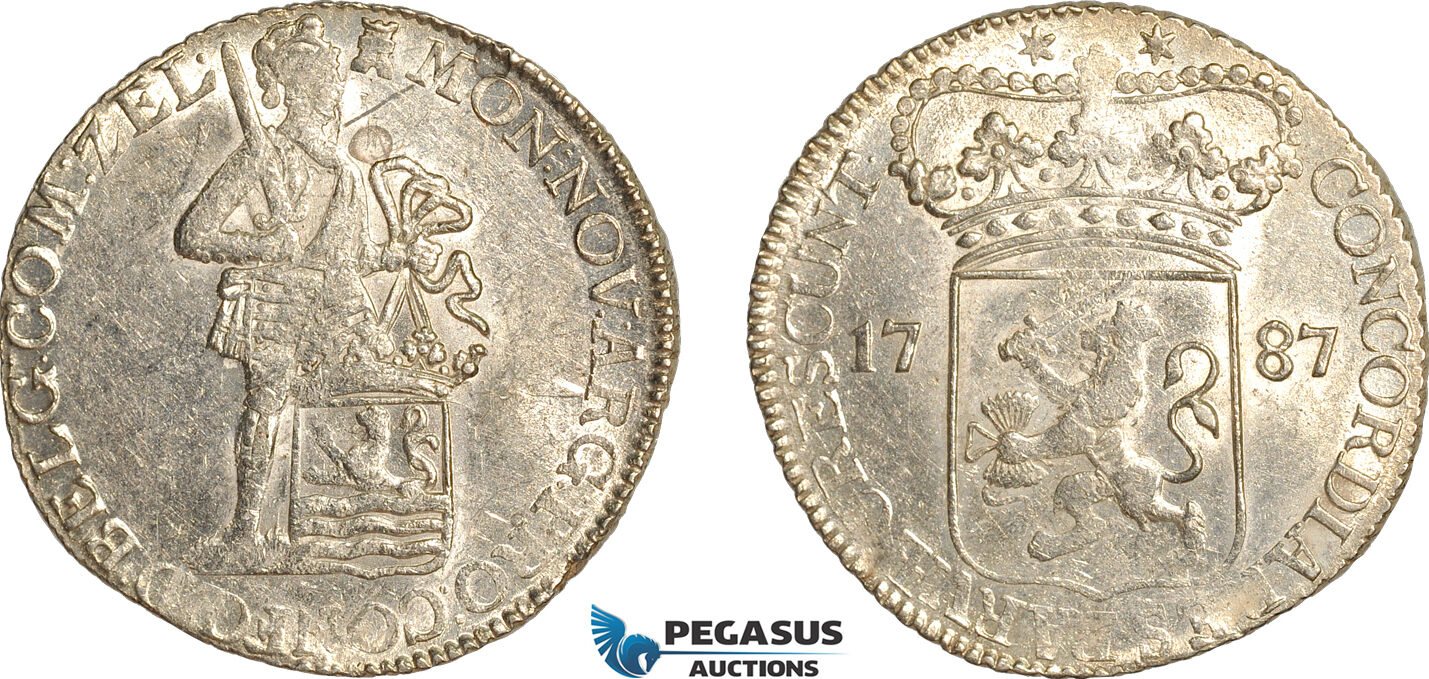 Netherlands, Zeeland Silver Ducat 1787 EF-UNC | MA-Shops