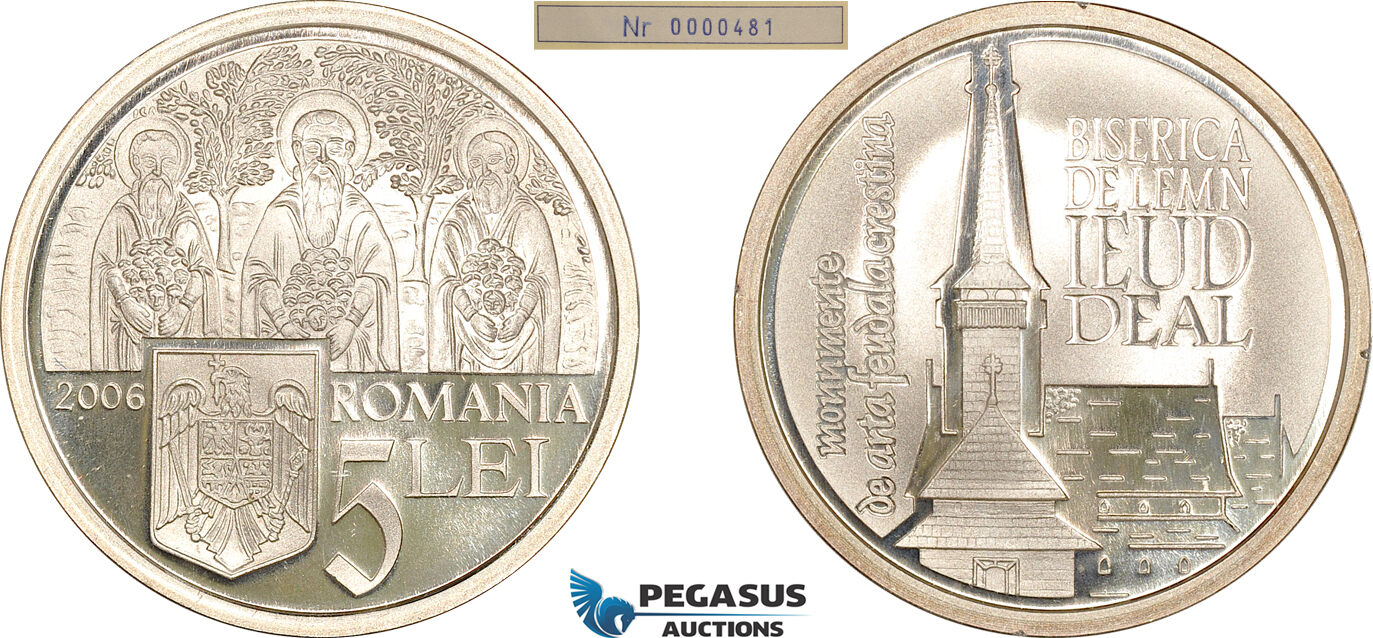 Romania 5 Lei 2006 Proof | MA-Shops