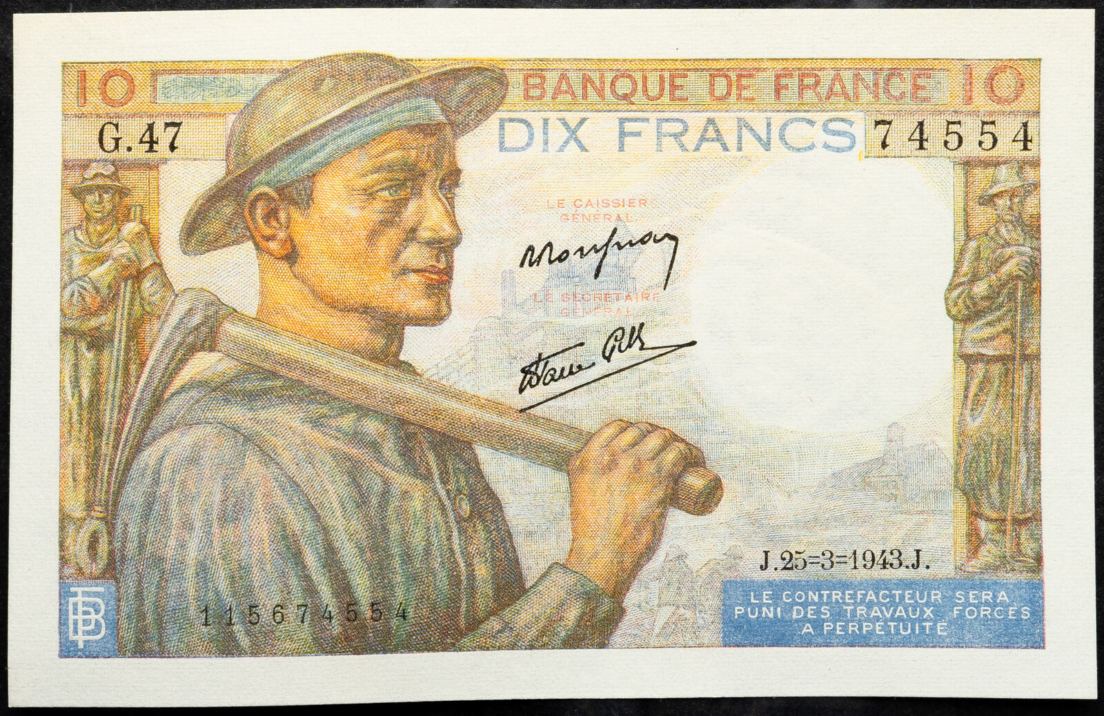 France 10 Francs 1943 unz | MA-Shops