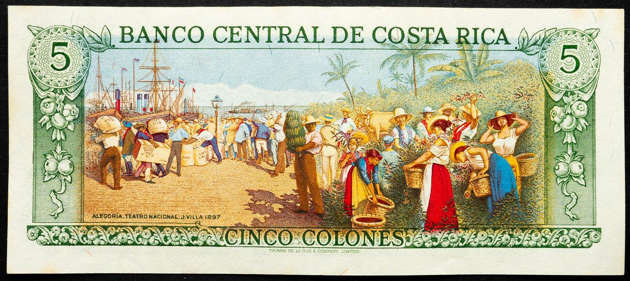 Costa Rica 5 Colones 1986 F | MA-Shops
