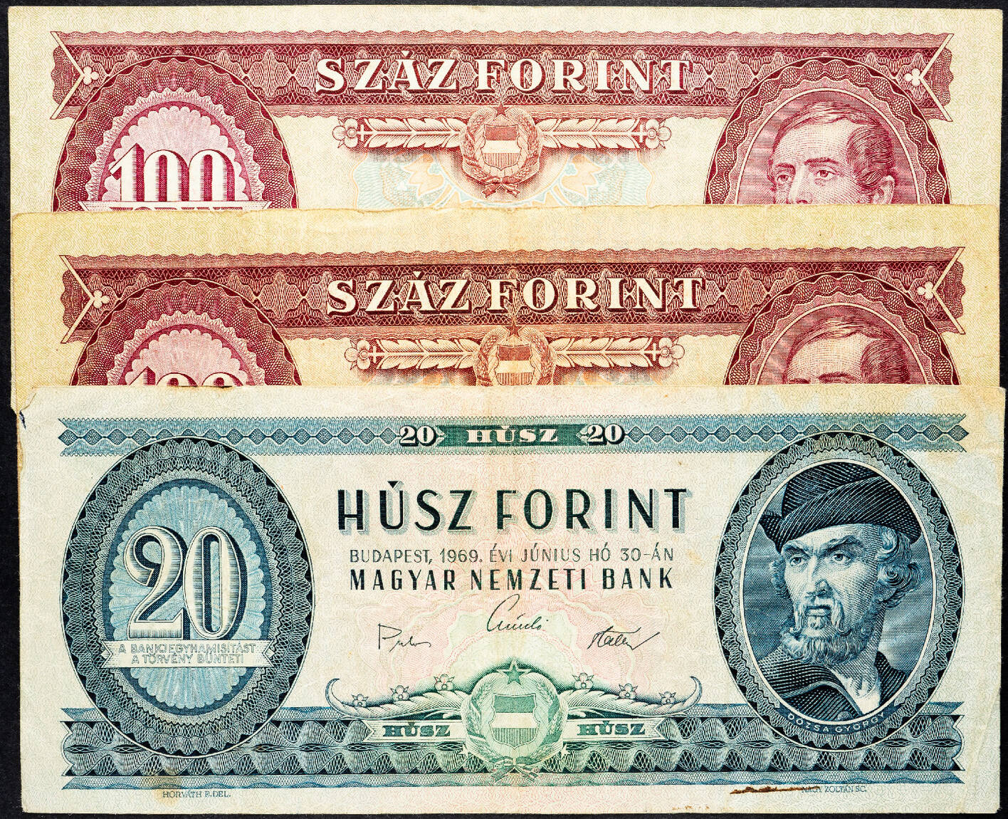Hungary 20, 100 Forint 1969, 1984, 1984 VG | MA-Shops