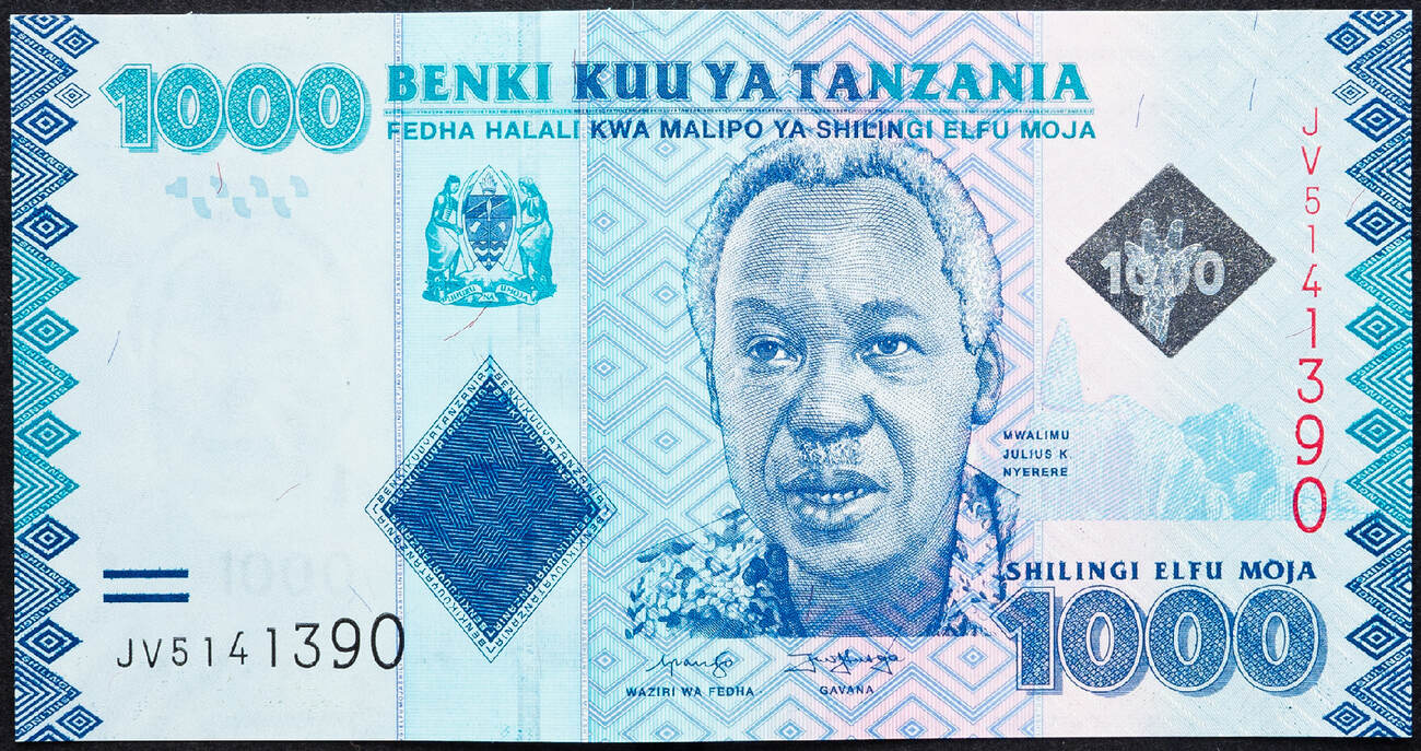 Tanzania 1000 Shillings 2015 EF | MA-Shops