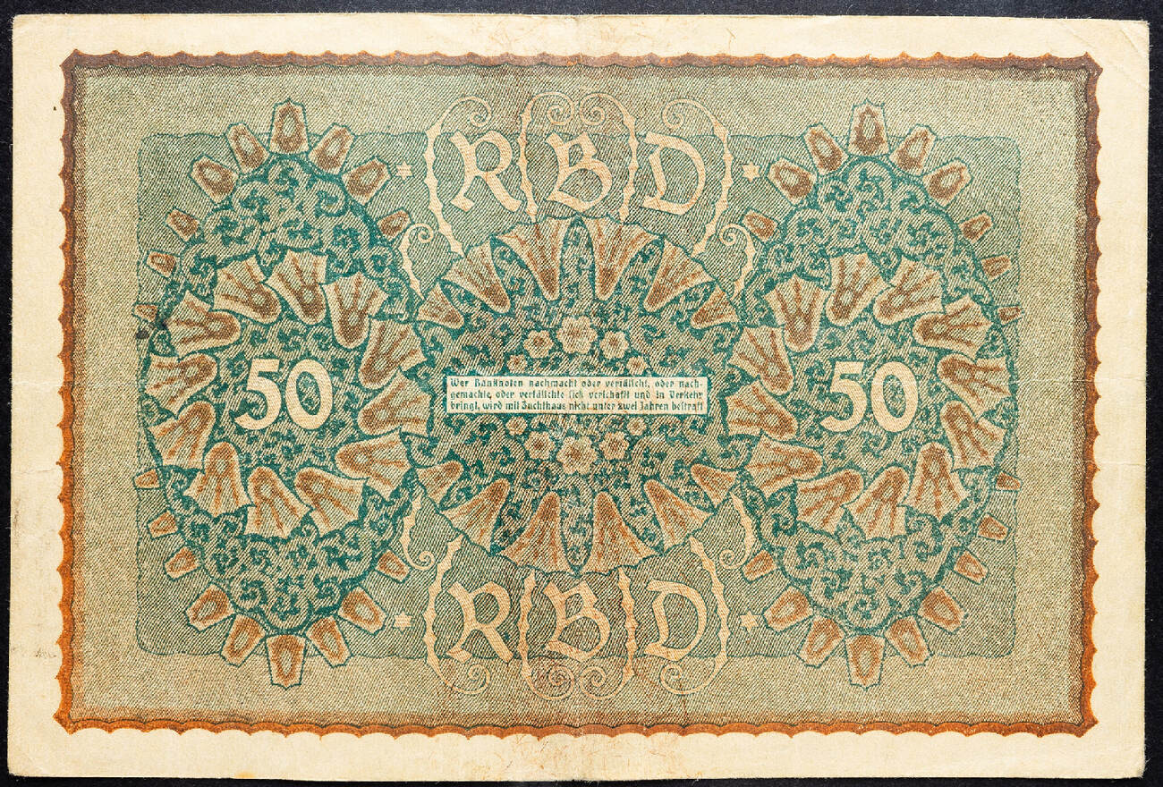 Germany 50 Mark 1919 F | MA-Shops