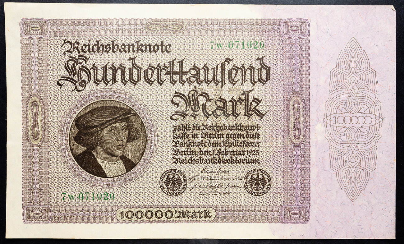 Germany 100000 Mark 1923 ss- | MA-Shops