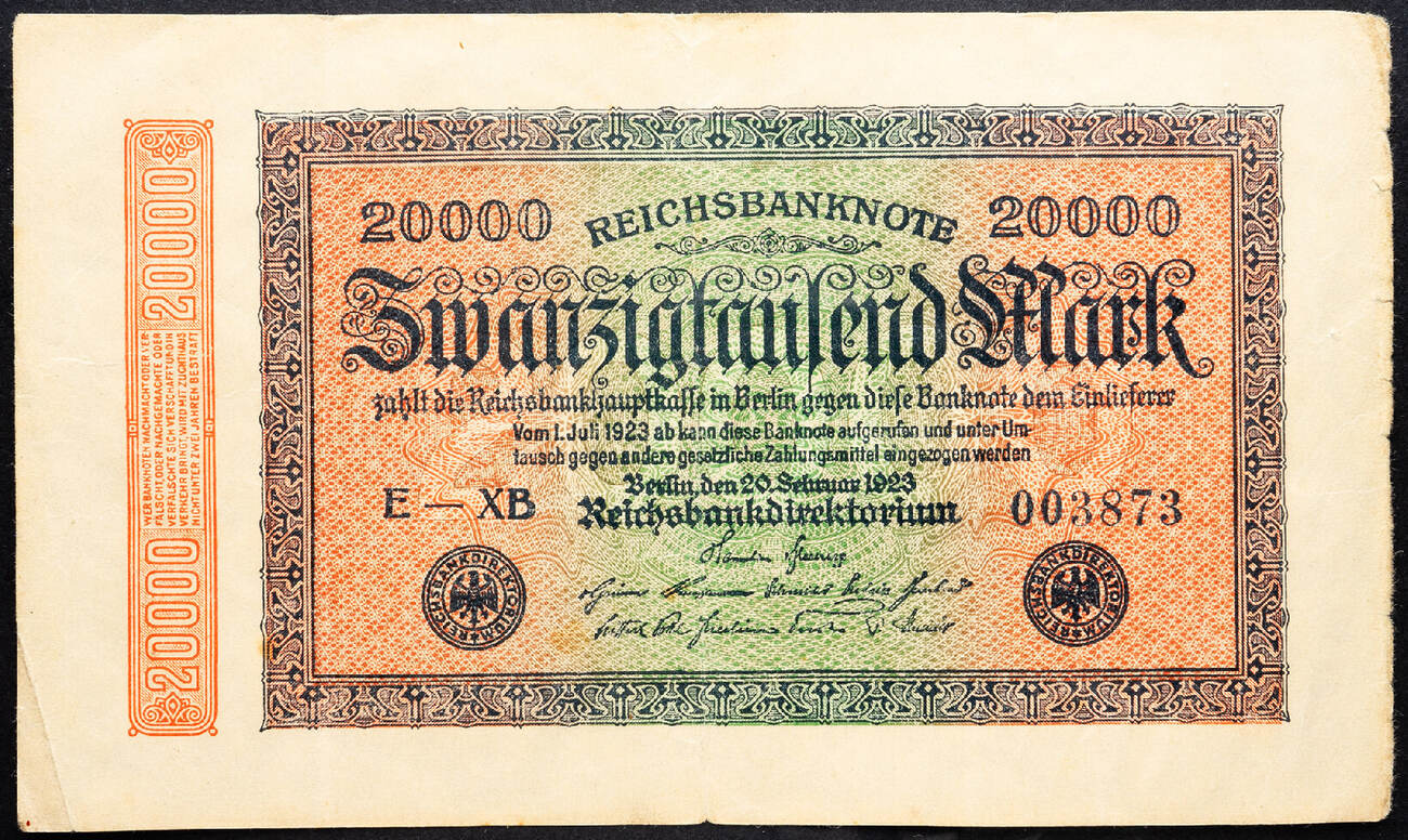Germany 20000 Mark 1923 F | MA-Shops