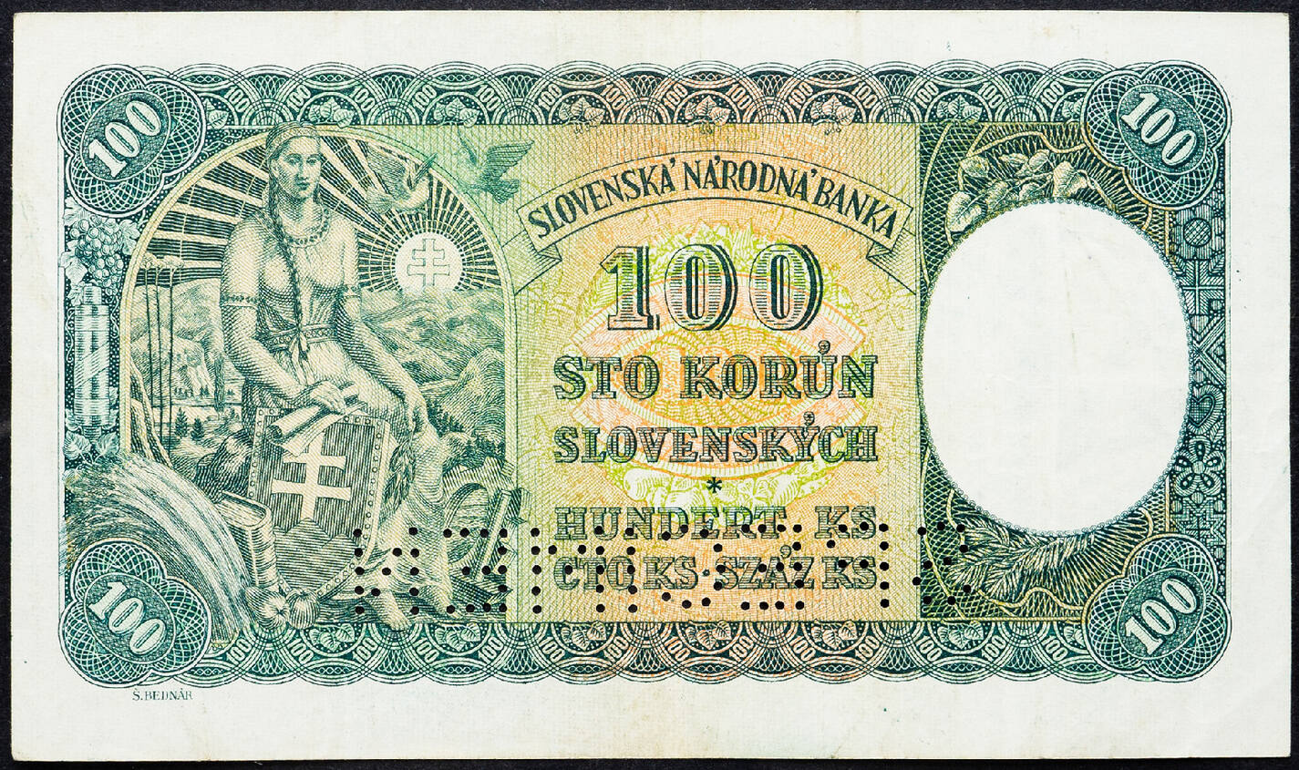 Slovakia 100 Korun 1940 VG | MA-Shops