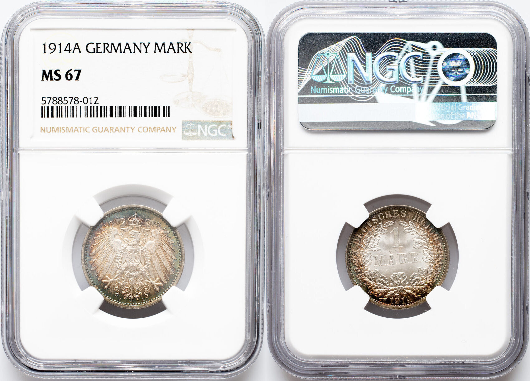 Germany 1 Mark 1914 Extraordinary specimen MS 67 | MA-Shops