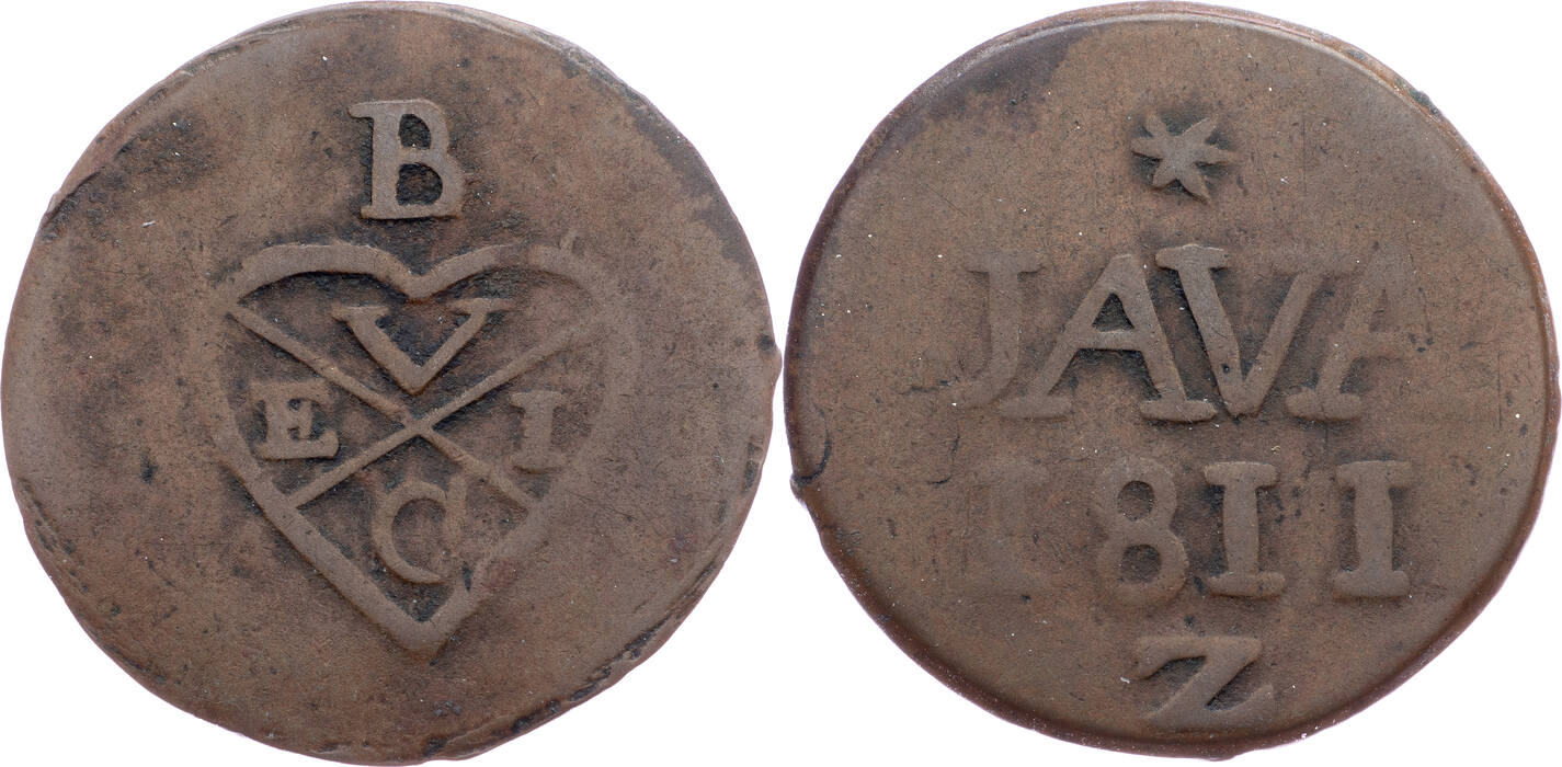 British East Indies 1 Duit 1811 Z Java F+ | MA-Shops