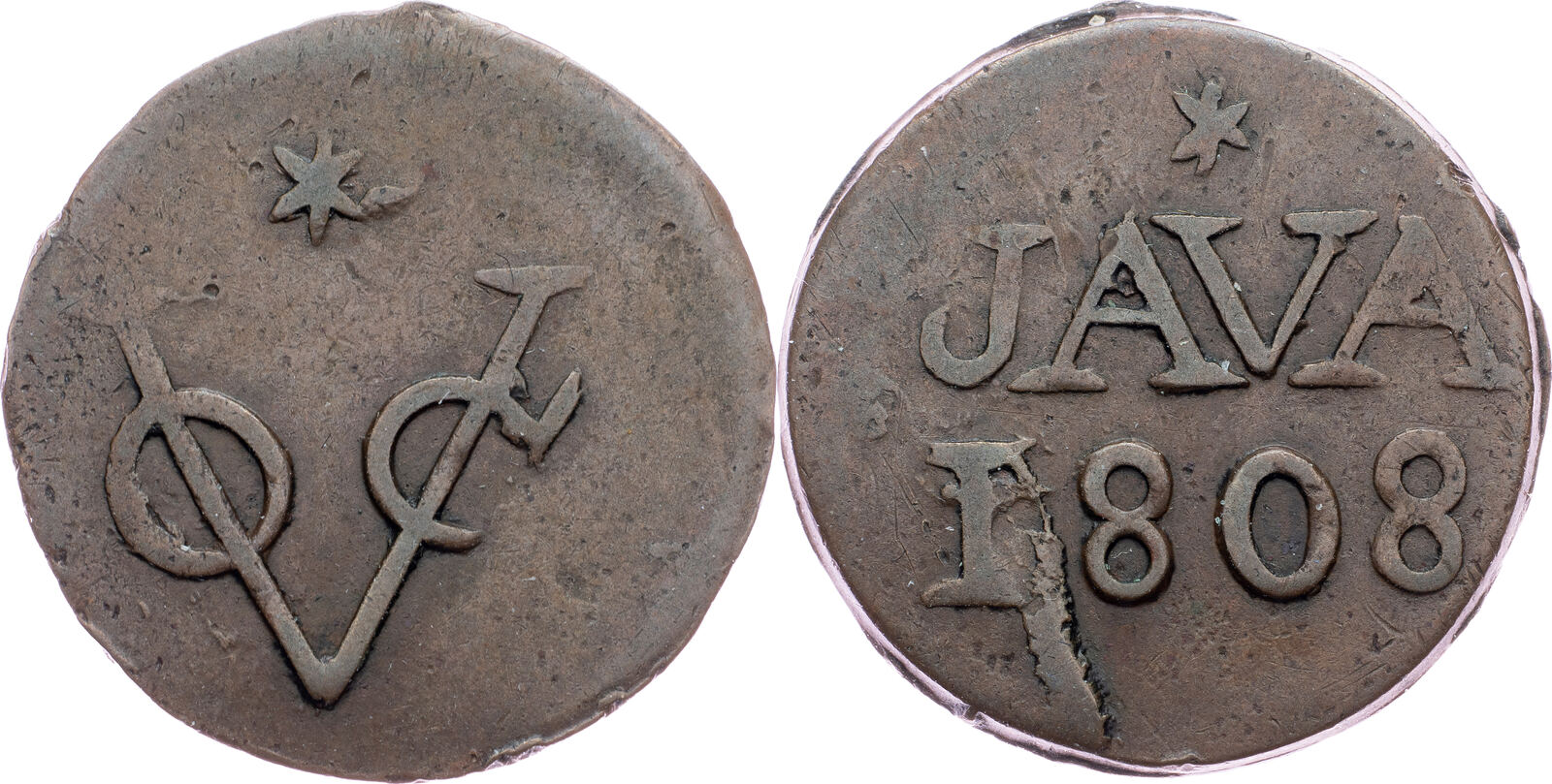 Netherlands East Indies 1 Duit 1808 Java VF | MA-Shops