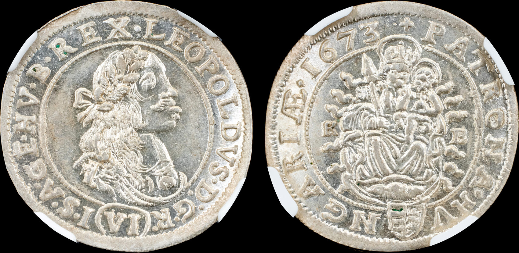 Habsburg 6 Kreuzer 1673 KB Leopold I. MS 63 | MA-Shops