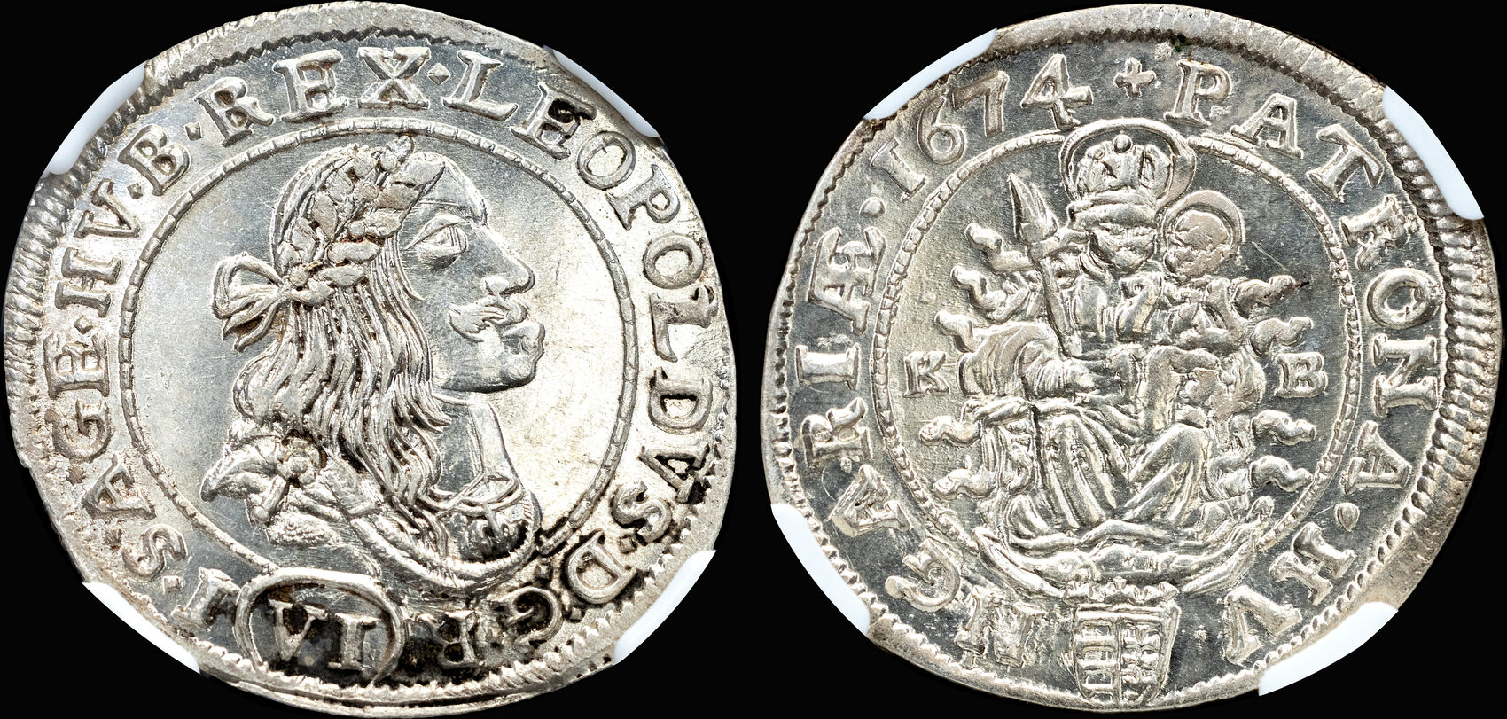 Habsburg 6 Kreuzer 1674 KB Leopold I. MS 64 | MA-Shops