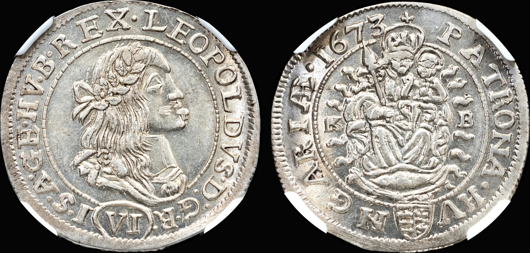 Habsburg 6 Kreuzer 1673 KB Leopold I. MS 62 | MA-Shops