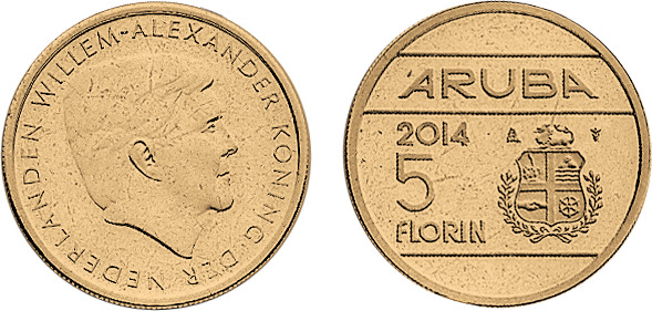 5 Florin 2016 rond Willem-Alexander jaar st | MA-Shops