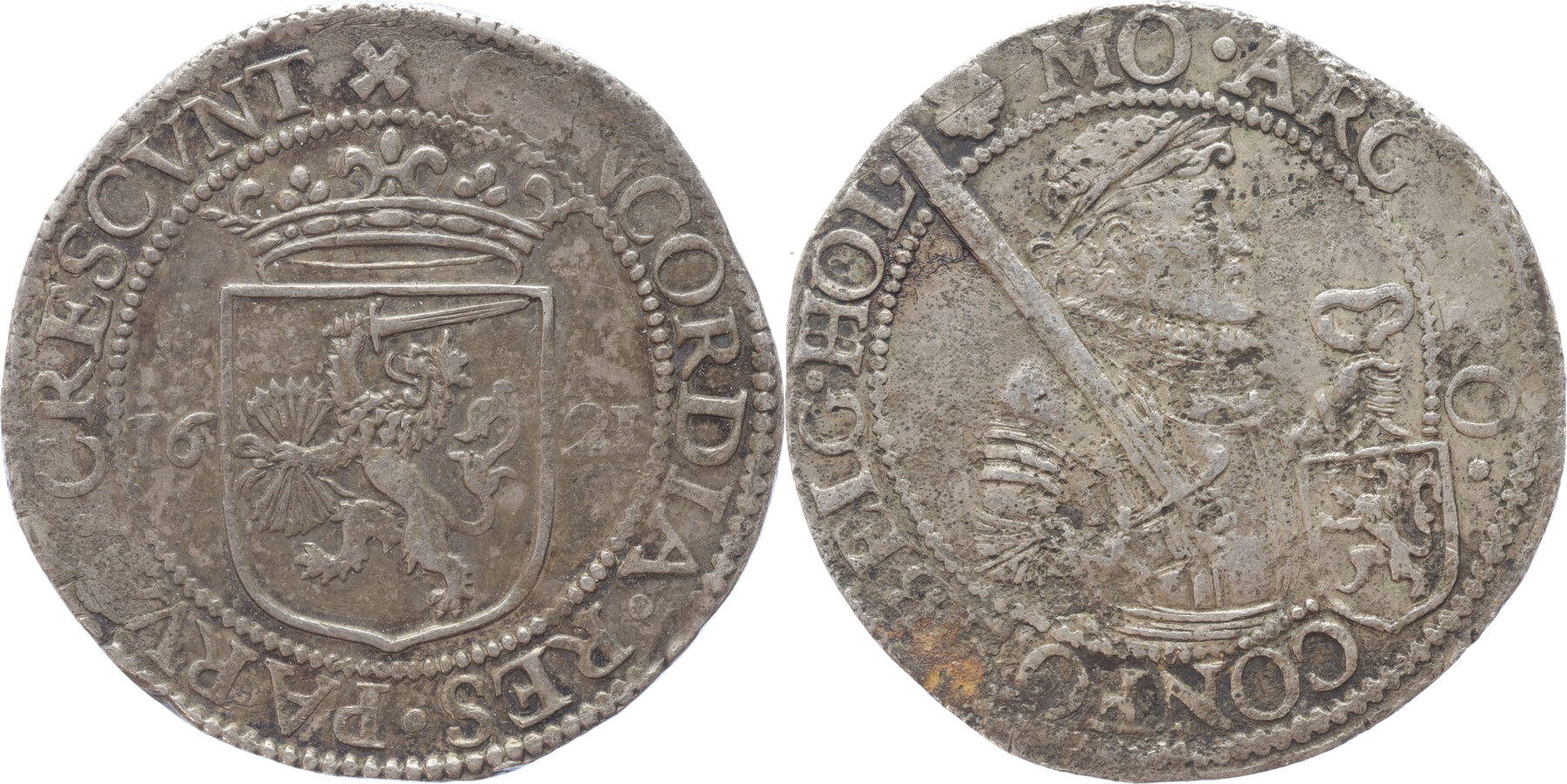 Halve Nederlandse Rijksdaalder 1621 Holland ss | MA-Shops