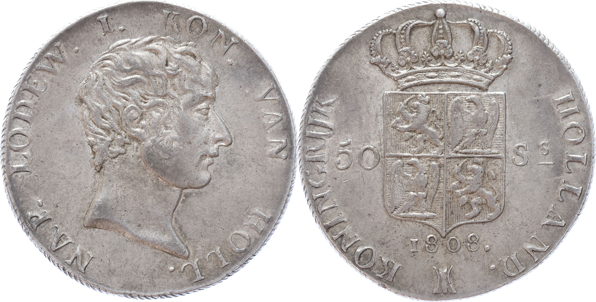 50 Stuiver 1808 Koninkrijk Holland fdc- | MA-Shops