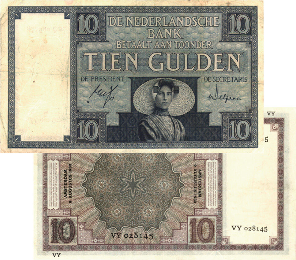 10 gulden 1924 Zeeuws meisje 39-3a kwaliteit f+ | MA-Shops
