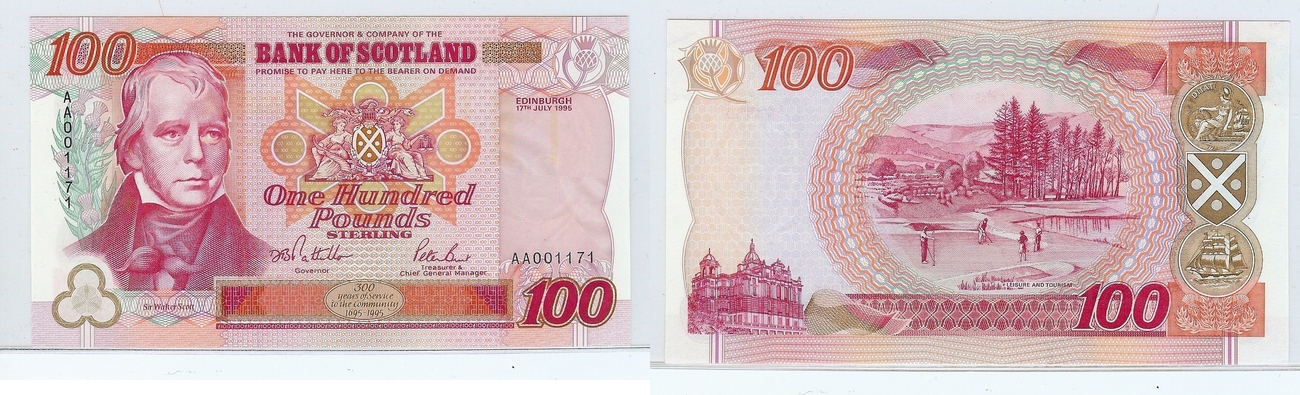 Scotland £100 1995 kfr | MA-Shops