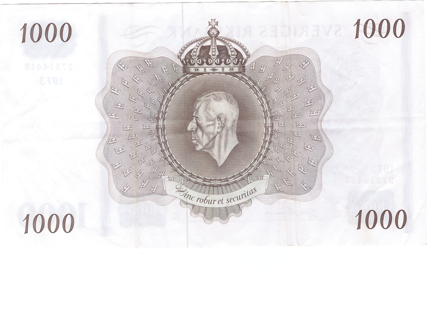 Sweden 1000 kroner 1973 fvz | MA-Shops