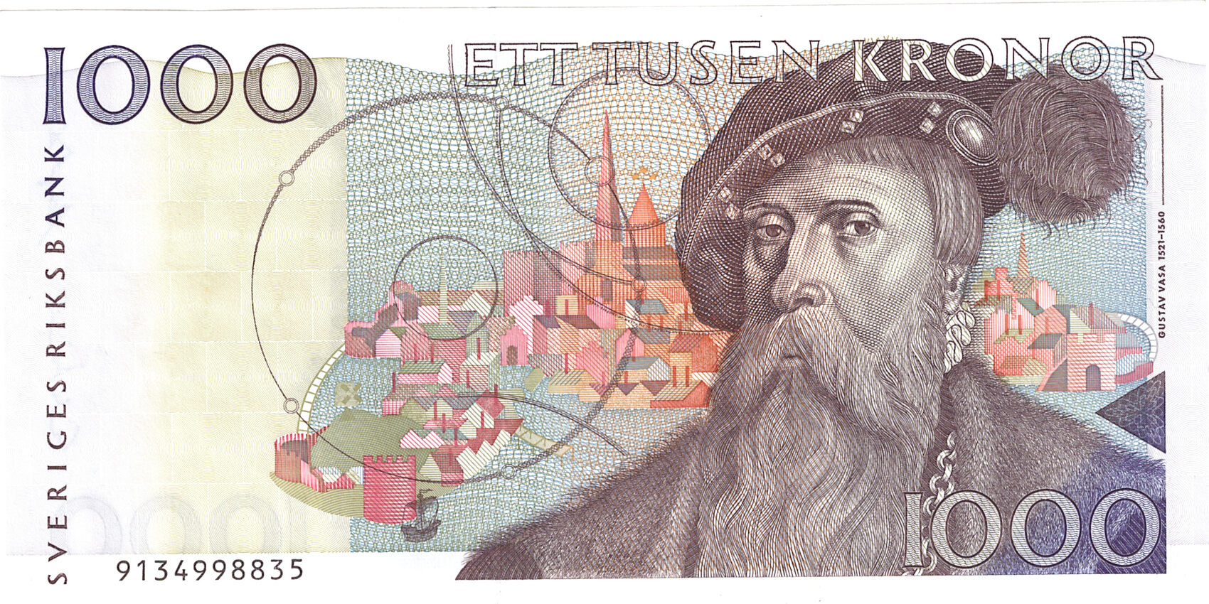 Sweden 1000 Kroner 1989-92 bfr- | MA-Shops