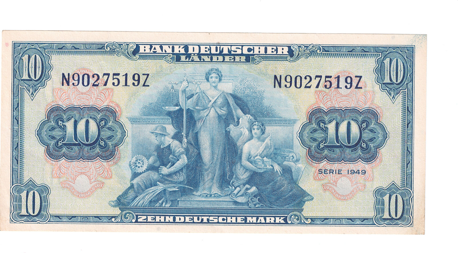 Germany 10 Mark 1949 bfr- | MA-Shops