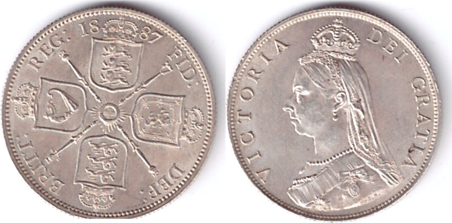 Great Britain Florin 1887 unz | MA-Shops
