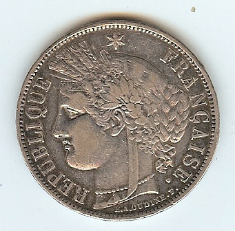 France 5 Francs 1870A ss+ | MA-Shops