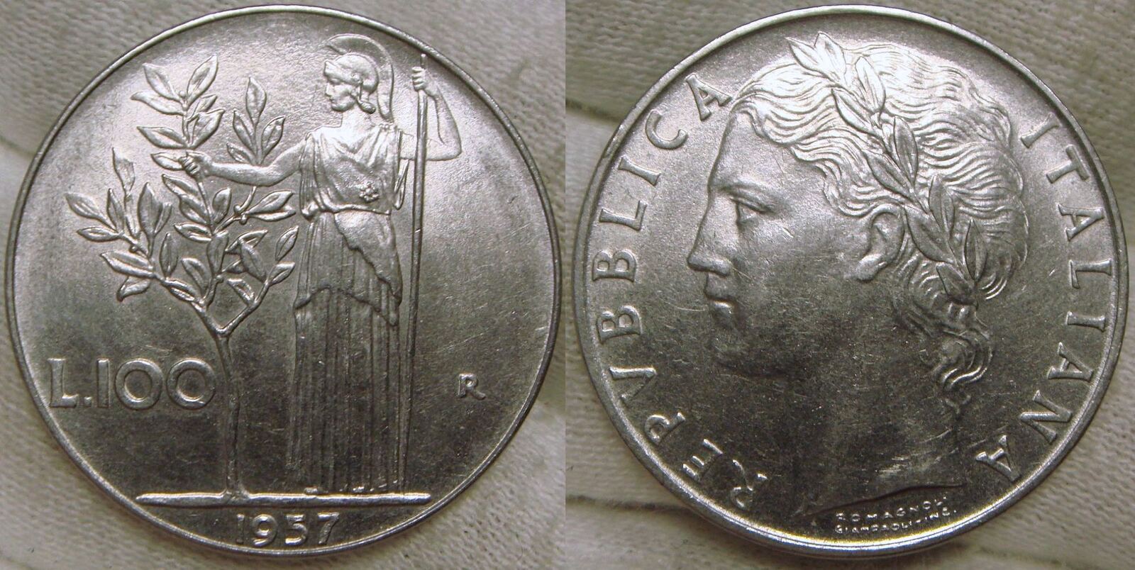 Italien- Königreich 100 Lire 1957 Vorzüglich+ | MA-Shops