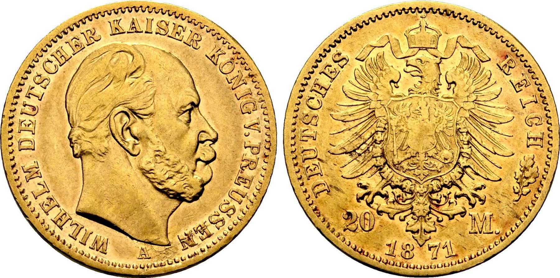 Preußen 20 Mark 1871 A ss | MA-Shops