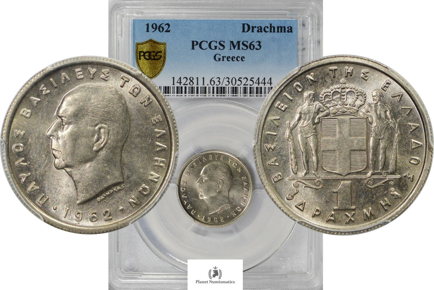 Greece Drachma 1962 PL-38 PCGS-MS63 | MA-Shops