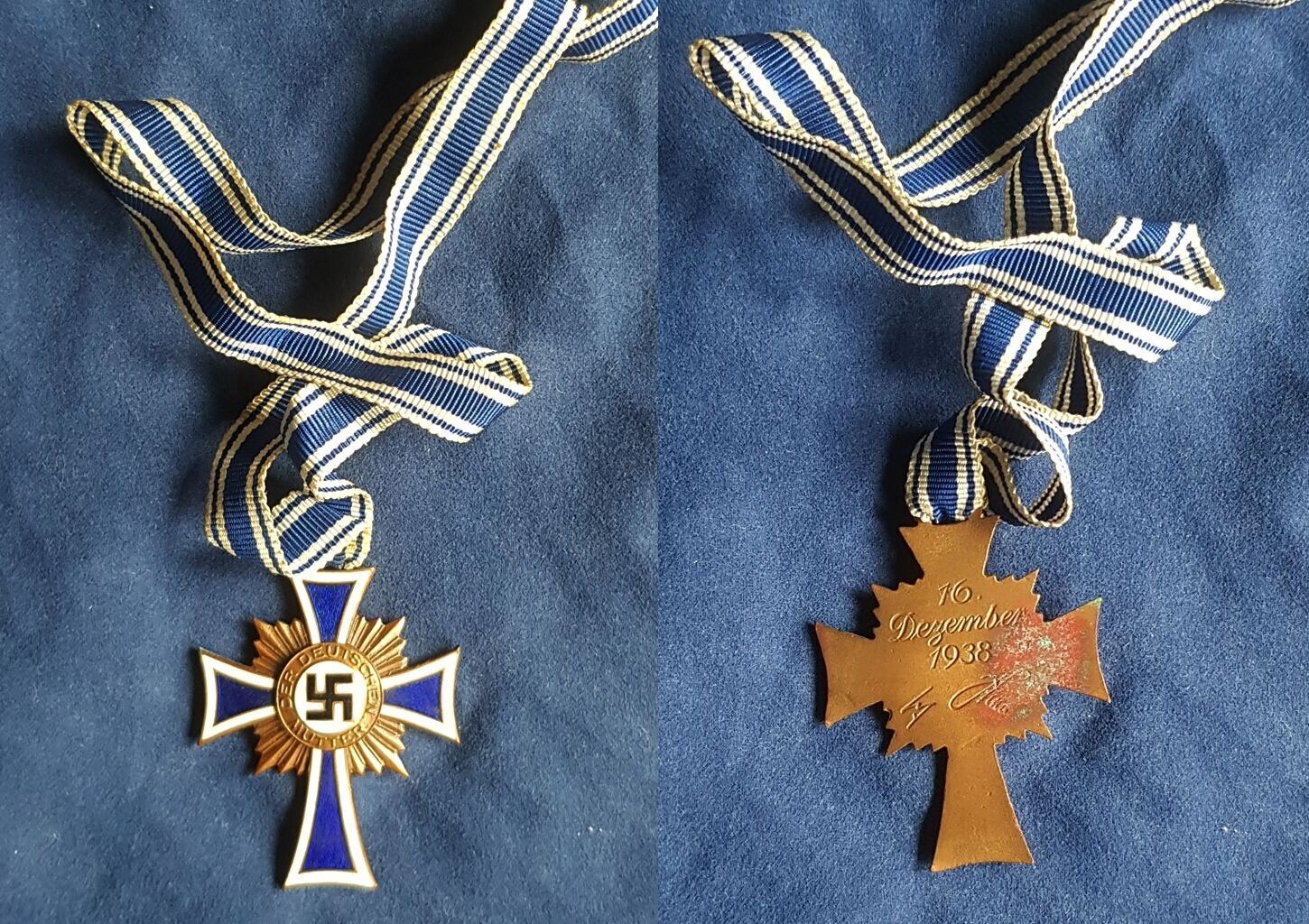 Deutsches Reich 1938/45 'Ehrenkreuz d. Deutschen Mutter' Bronzenes ...