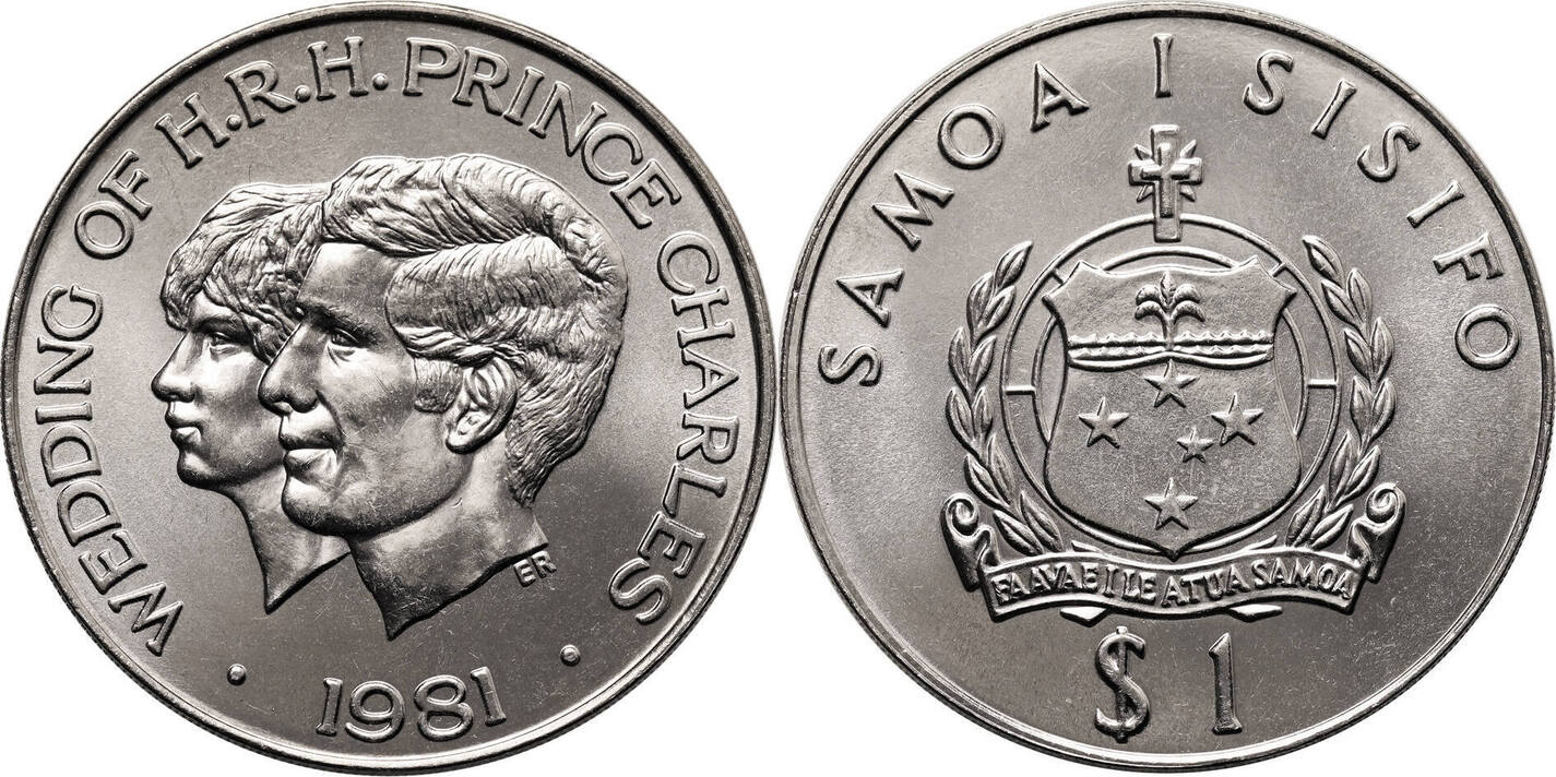 Samoa 1 Tala 1981 Wedding of Prince Charles and Lady Diana St | MA-Shops