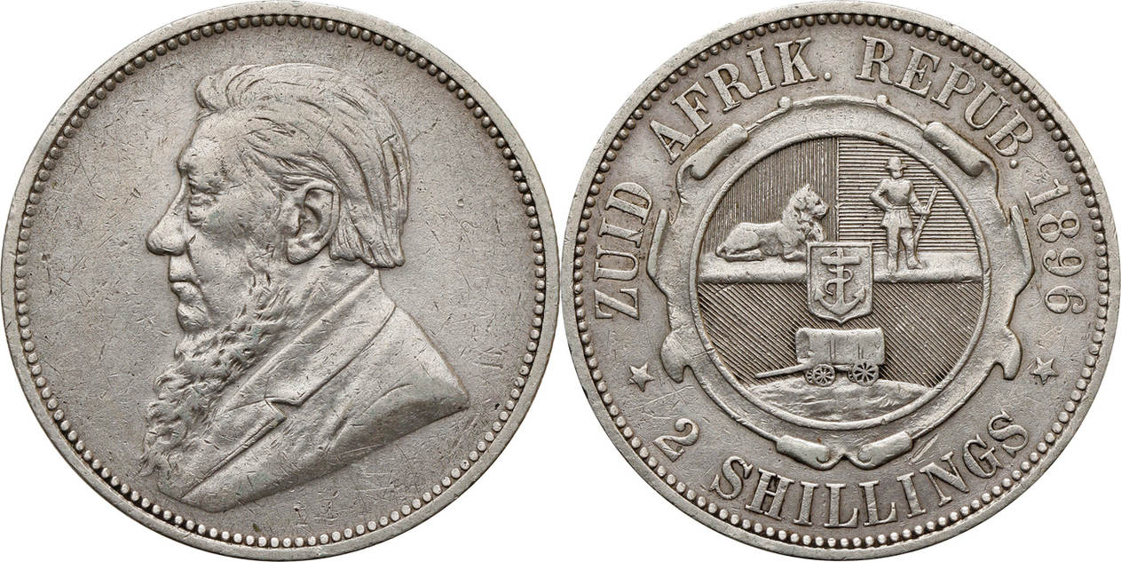 South Africa 2 Shillings 1896 Sehr schön / Sehr schön+ | MA-Shops