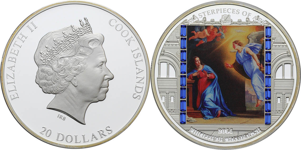 Cook Islands 20 Dollars 2014 mintage 1644 pcs Proof | MA-Shops