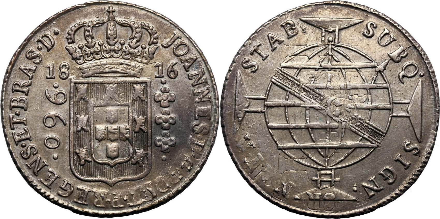 Brazil 960 Reis 1816 Joao, Prince Regent VZ | MA-Shops