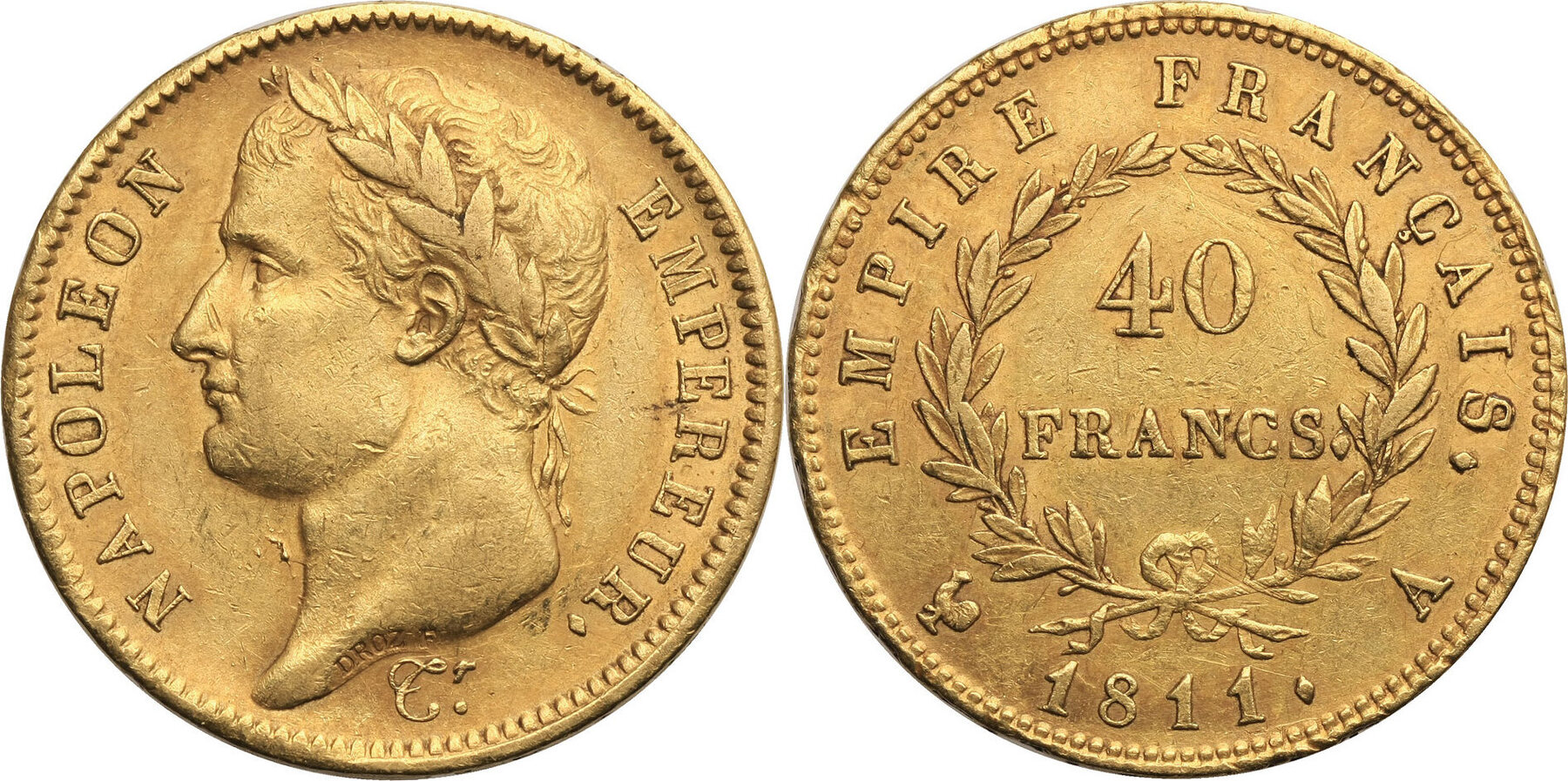 France 40 Francs 1811 A Napoleon I Sehr Schön | MA-Shops